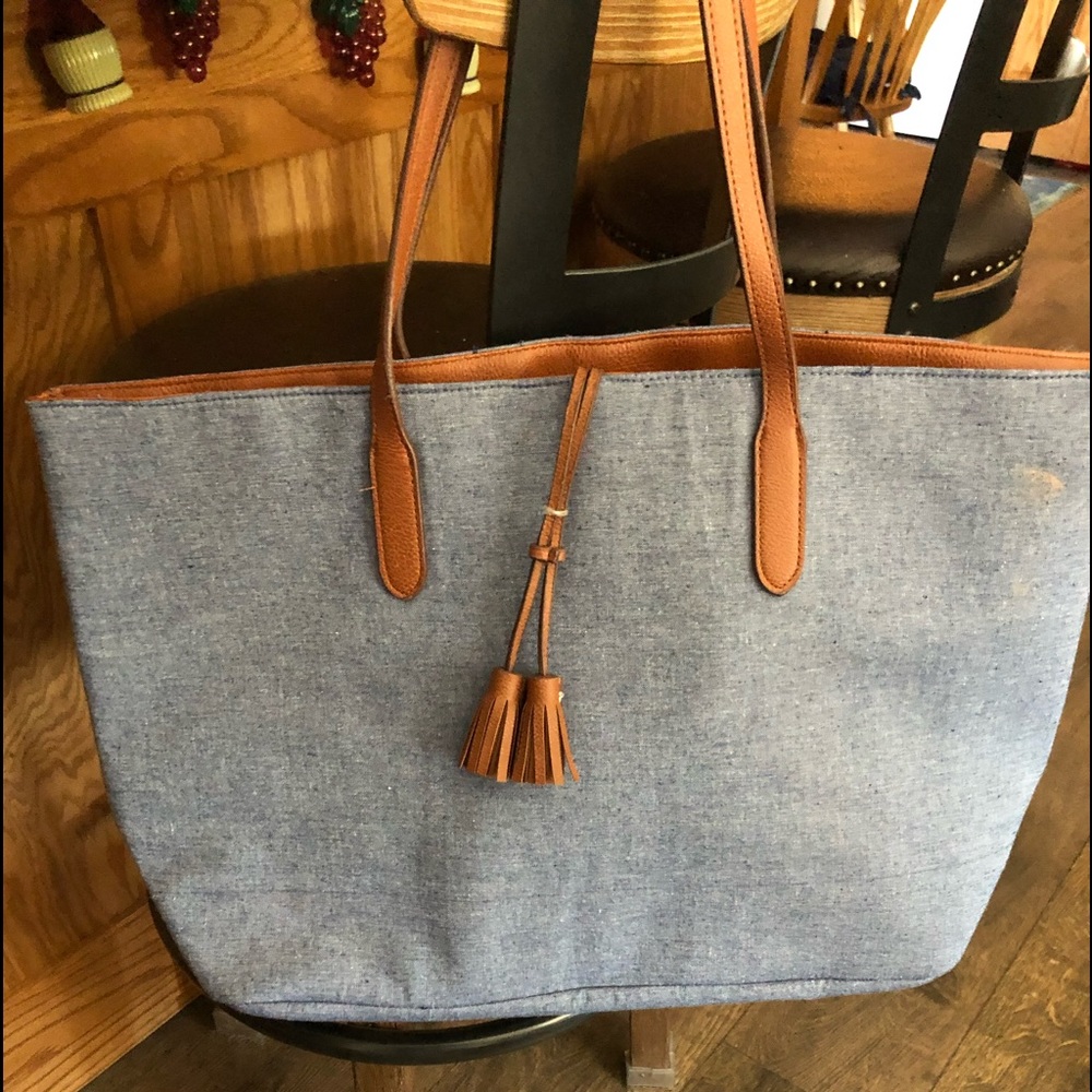 Blue Denim Tote Bag Bought At Ulta. One Little Mark O… - Gem